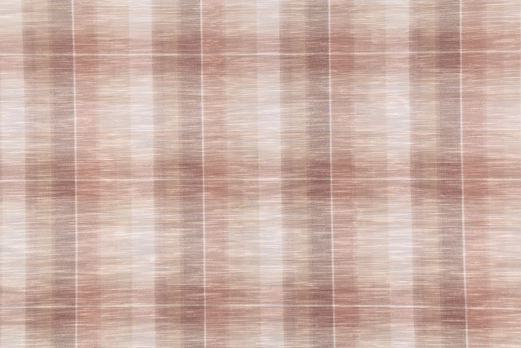 5.6 Yards Robert Allen Underhill Moire Plaid Drapery Fabric in Fawn