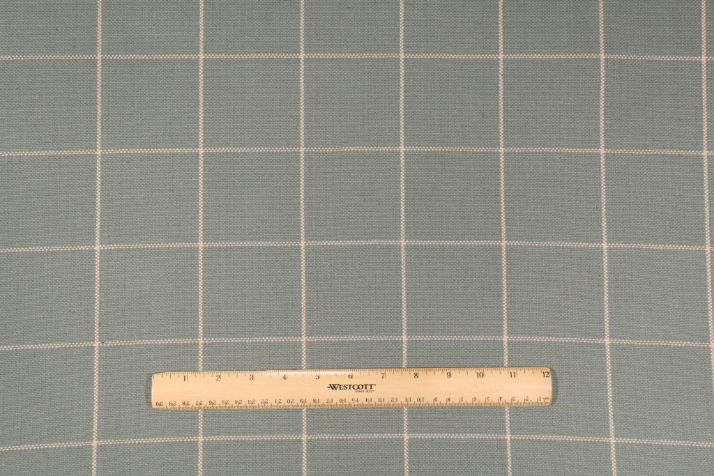 Window Pane Plaid Upholstery Fabric in Grotto