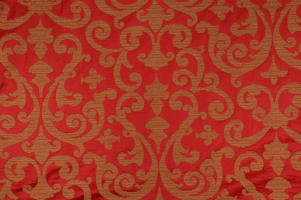 12.7 Yards Beacon Hill Rasceta Italian Made Upholstery Fabric in Fire