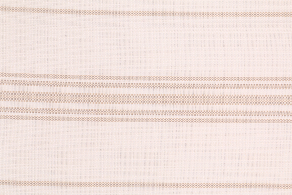 Bella Dura Ticking Woven Polyester Outdoor Fabric in Sand