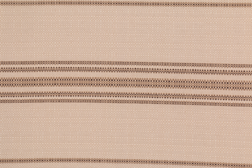 Bella Dura Ticking Woven Polyester Outdoor Fabric in Walnut