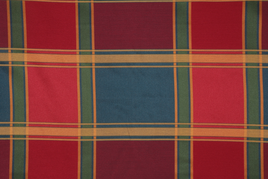 Fabricut Columbine Plaid Upholstery Fabric in Library