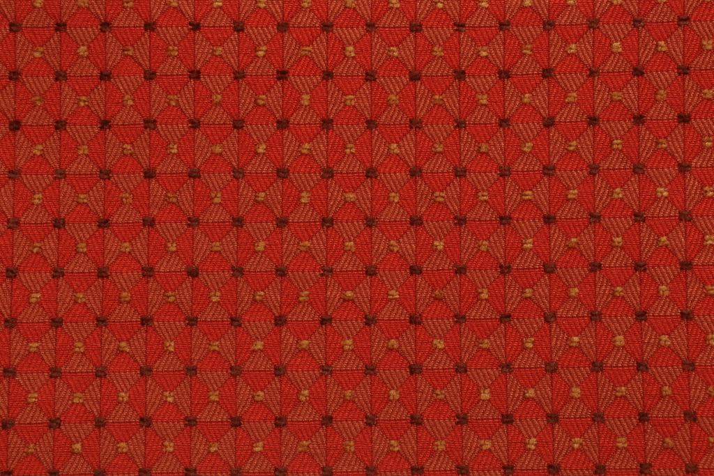 1.13 Yards Merrimac M7838 Woven Chenille Upholstery Fabric in Fire