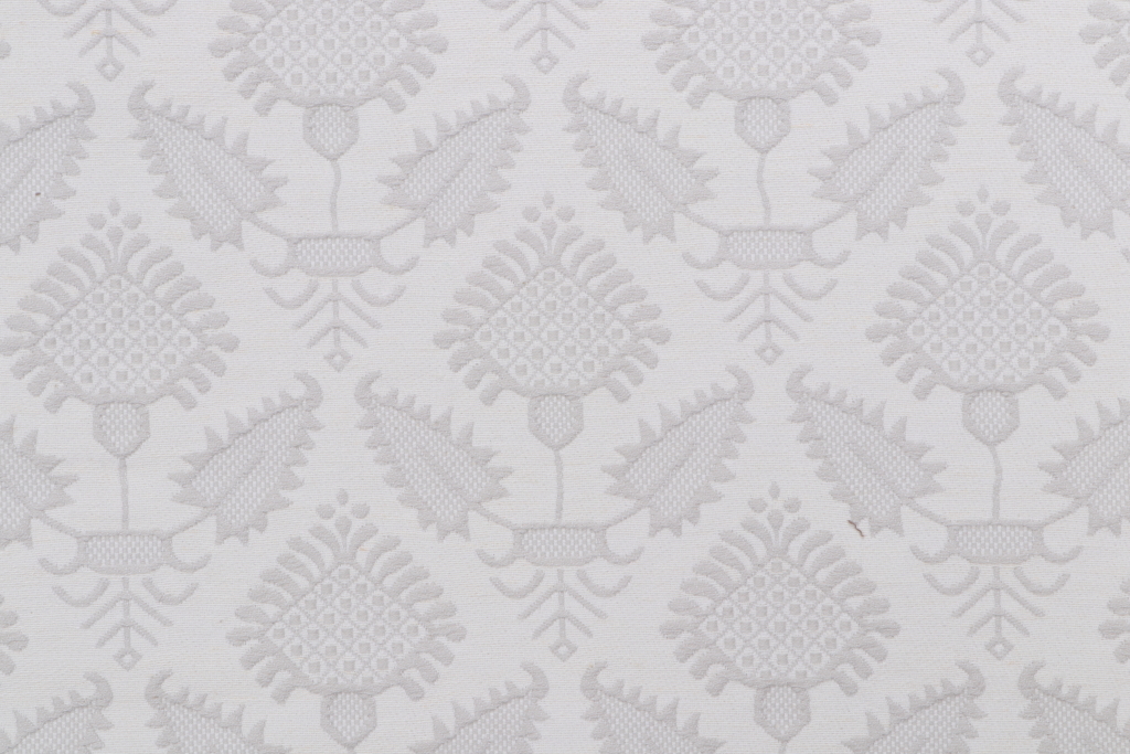 5.25 Yards Fabricut Pondicherry Woven Upholstery Fabric in Blanc