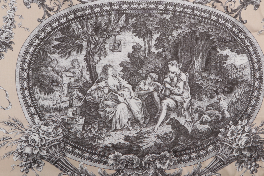 2.63 Yards Thibaut Biltmore F97316 Printed Cotton Drapery Fabric in ...