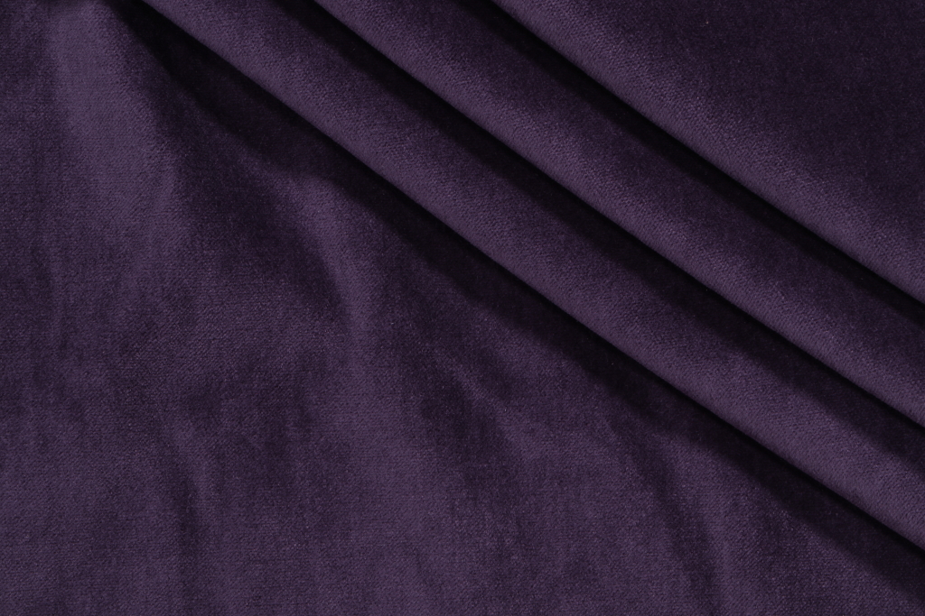 10 Yards Kaufmann Obsession Velvet Upholstery Fabric in Plum