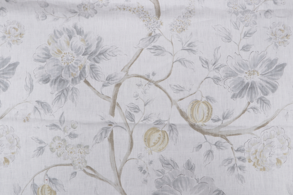 1.13 Yards Sarah Richardson Errington Printed Linen Drapery Fabric in ...