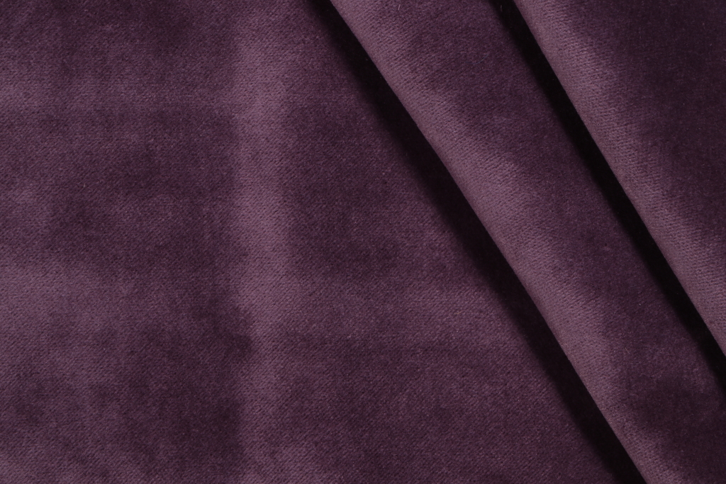 .75 Yards Sumaya Velvet Upholstery Fabric in Purple