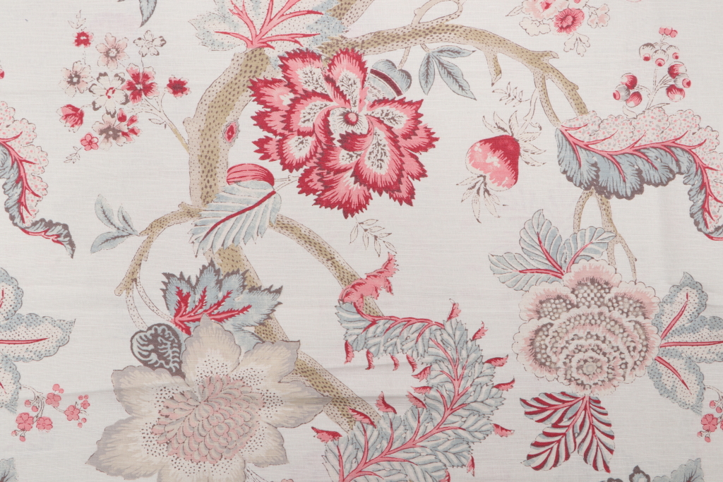 2 yards Llyta Linen Blend Drapery in Firecracker