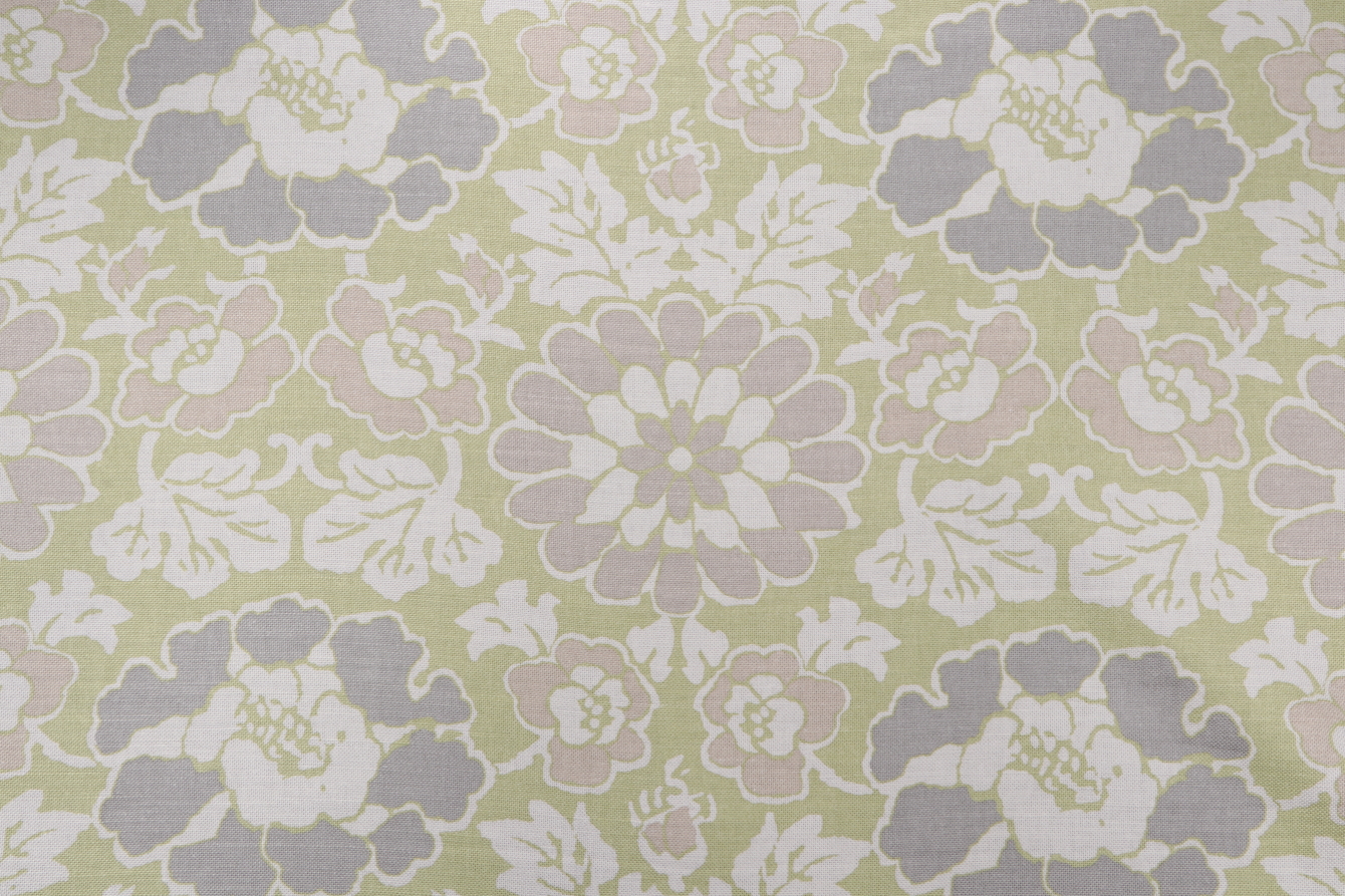 4.88 Yards Thibaut Shima AF2586 Printed Drapery Fabric in Apple Green