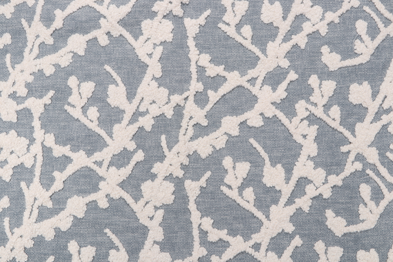 TFA Spring Buds Embroidered Decorator Fabric in Alpine