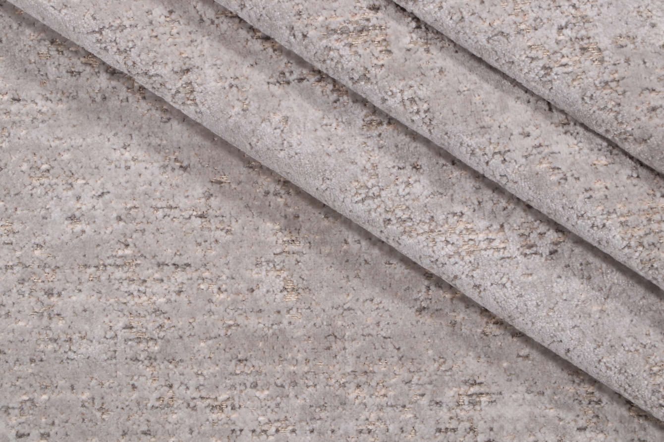1 Yard Array Velvet Chenille Upholstery Fabric in Dove