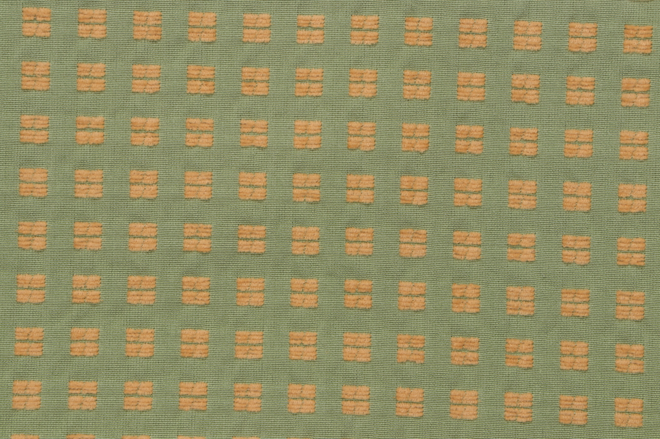 3.25 Yards Scalamandre Check Woven Chenille Upholstery Fabric in Citrus