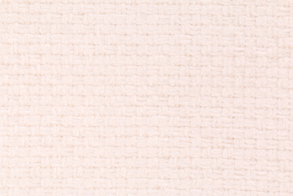 KF Sunsilk Chenille Basket Upholstery Fabric in White