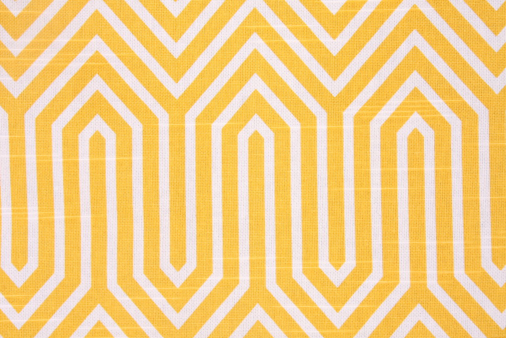 Premier Prints Trail - Slub Printed Cotton Drapery Fabric in Corn Yellow