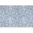 Kelly Ripa Home Blissfulness Printed Poly Outdoor Fabric in Indigo