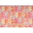 Kelly Ripa Home Make It Rain Printed Polyester Outdoor Fabric in Coral