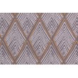 Robert Allen Rhombi Forms Printed Cotton Drapery Fabric in Greystone