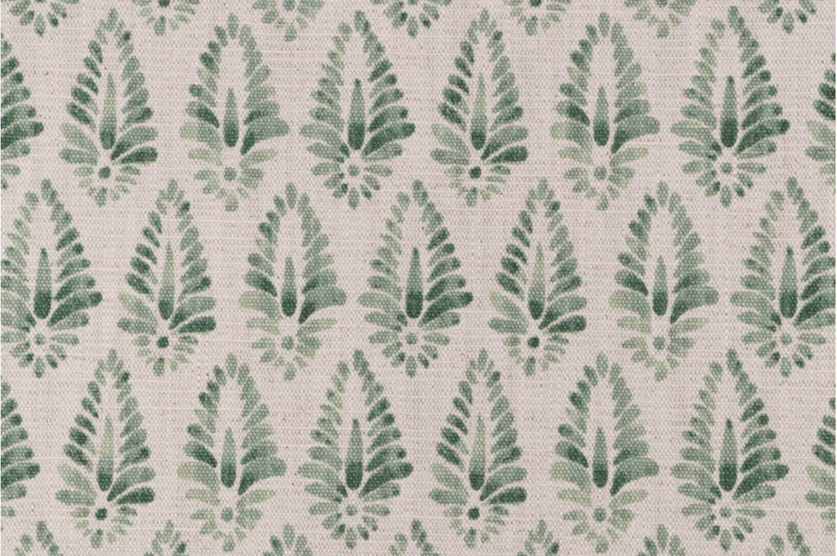 Lacefield Agave-Chatham Natural Printed Cotton Blend Drapery Fabric in ...