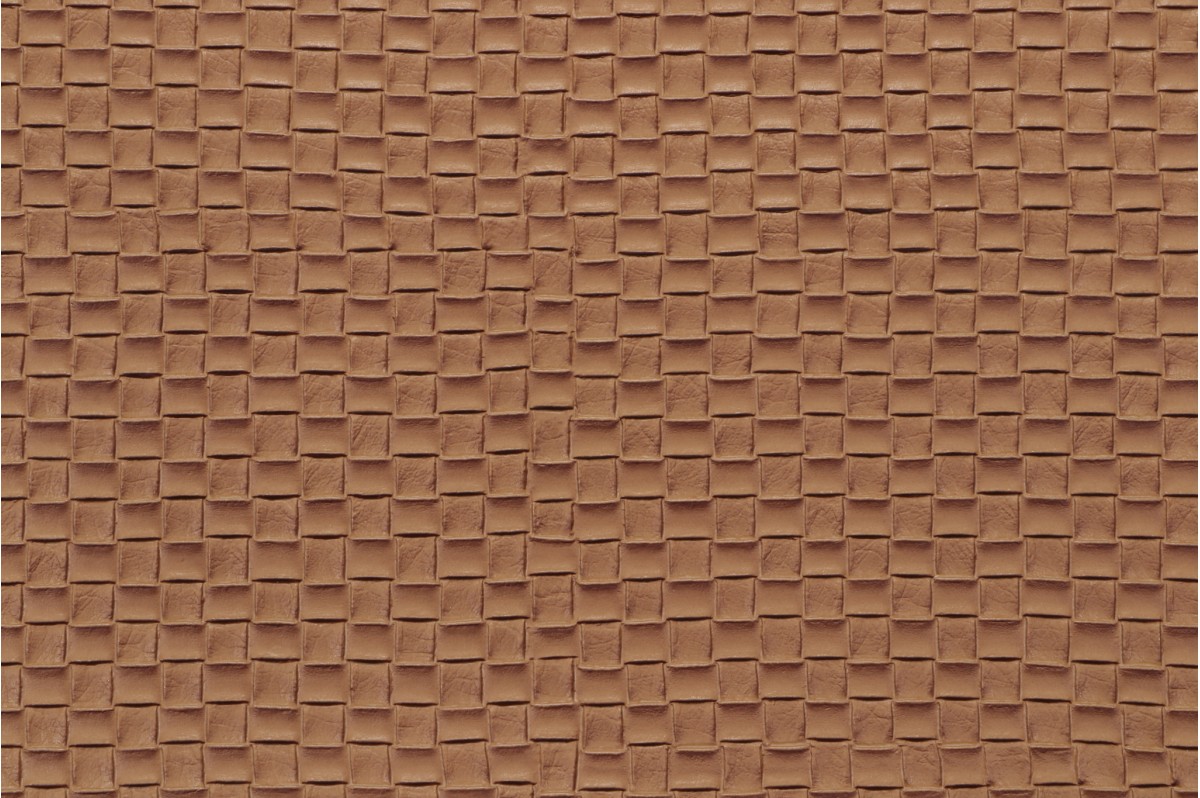Basketweave Vinyl Upholstery Fabric in Tan