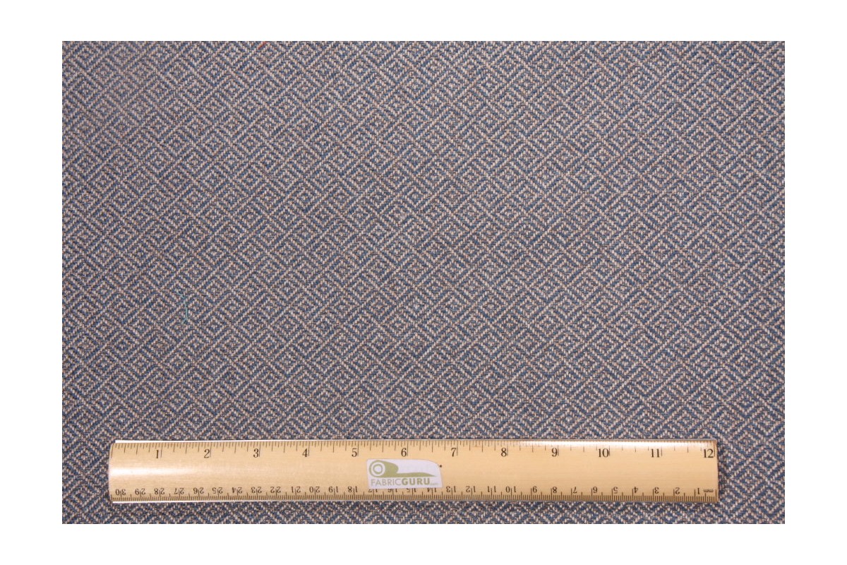 Hamilton Maze Woven Upholstery Fabric in Baltic