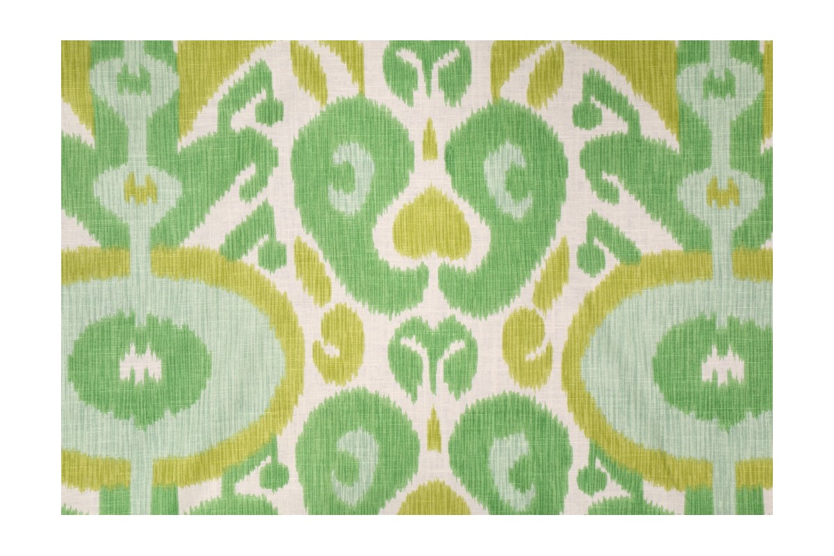 2.88 Yards Braemore Big and Bold Ikat Printed Linen Blend Drapery ...