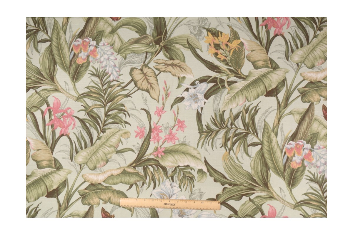 5 Yards Waverly Wailea Coast Printed Polyester Outdoor Fabric