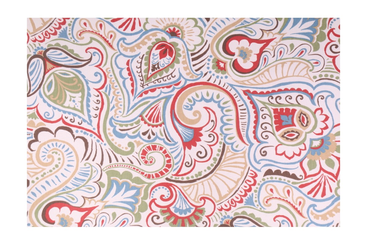 Richloom Fratella Printed Cotton Drapery Fabric in Sierra