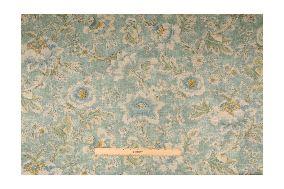 Mill Creek Vivianna - Cliffside Printed Linen Blend Drapery Fabric in ...