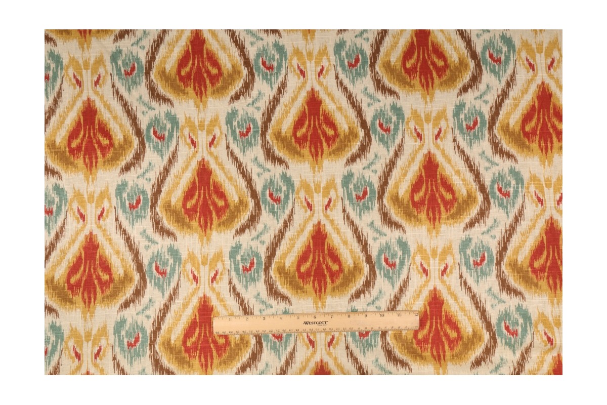 Balotelli - Cliffside in Southwest Printed Linen Blend Drapery Fabric ...