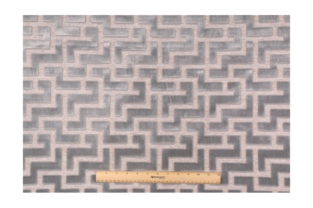 Hamilton Titan Velvet Upholstery Fabric in Slate