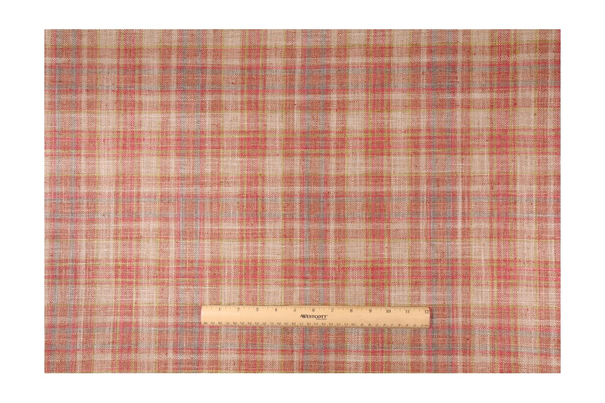 Richloom Keystone Woven Plaid Decorator Fabric in Canyon