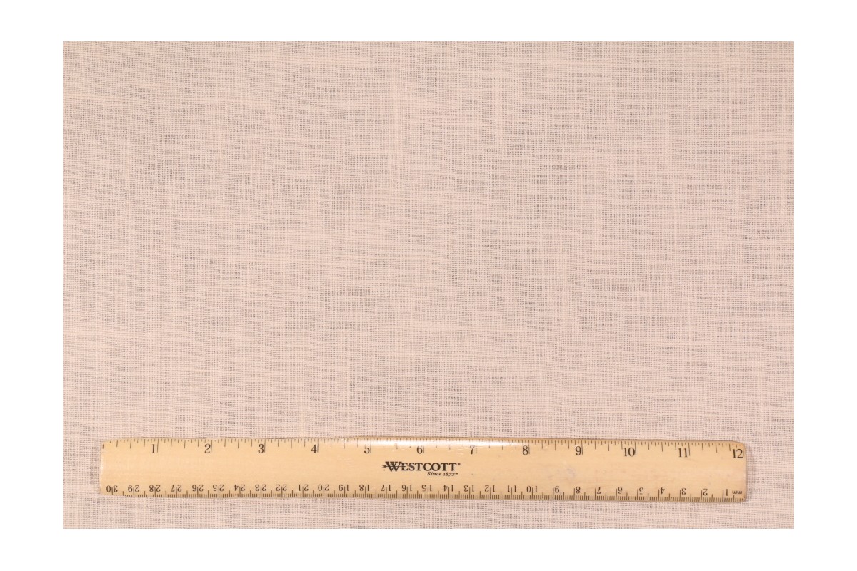 Microfibres Skye Linen Blend Decorator Fabric in Cream