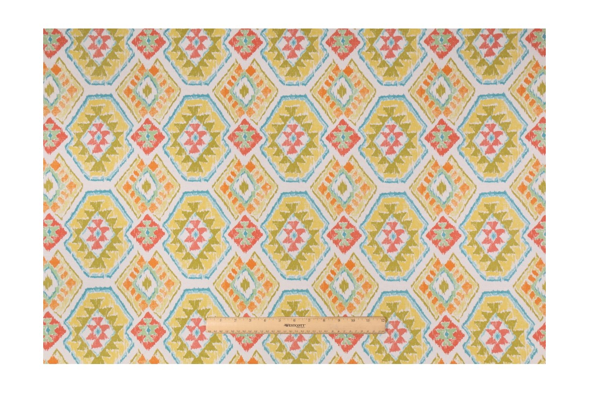 Mill Creek Eresha Printed Poly Outdoor Fabric in Sunbright