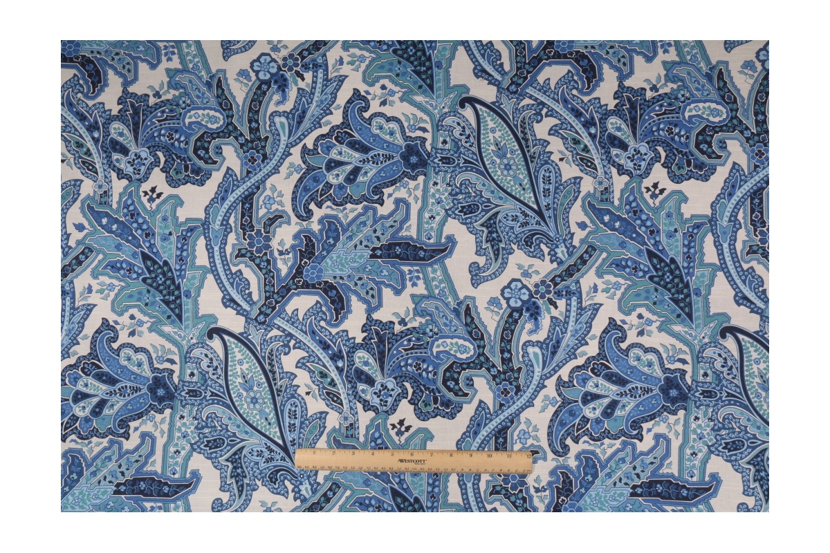 Vilber 14463-03 Cacemir Spanish Printed Cotton Drapery Fabric