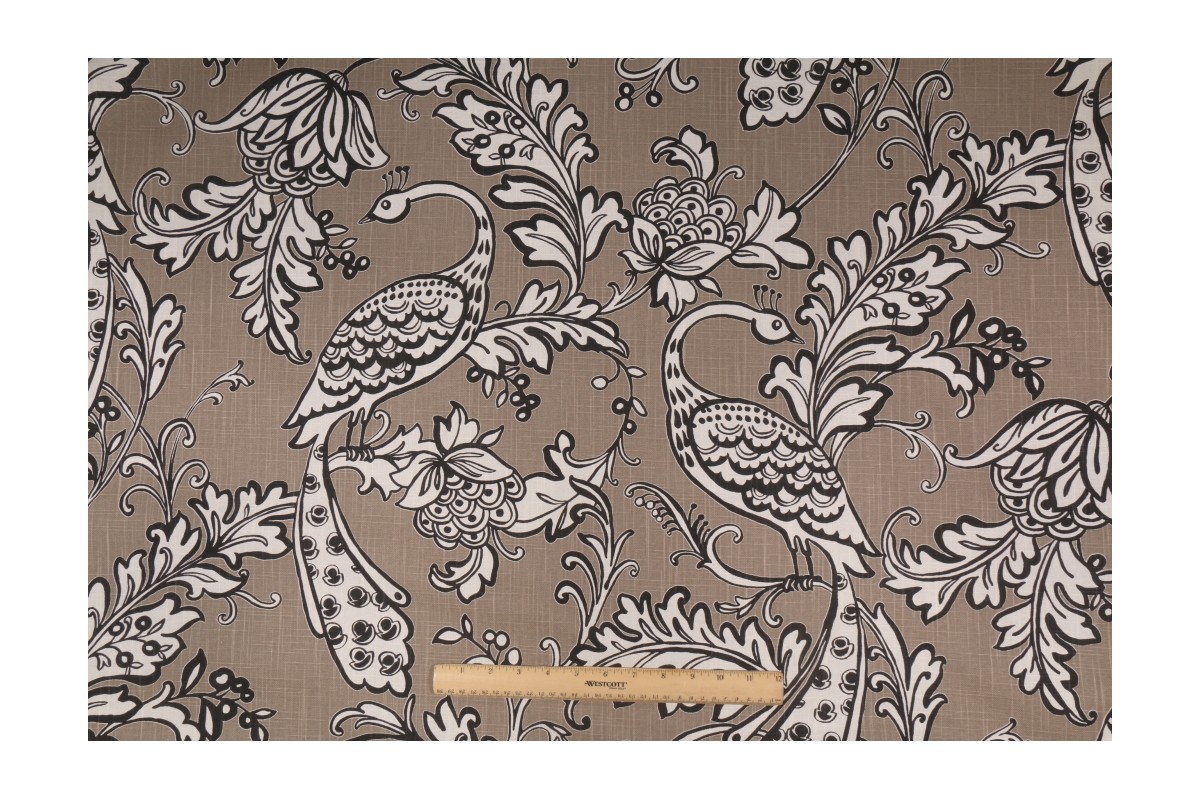 Vilber Birds Collection Peacock 10910 Spanish Printed Cotton Drapery ...