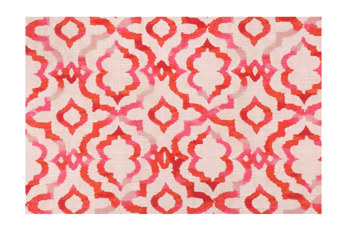 Kelly Ripa Home Good Vibes Printed Cotton Drapery Fabric in Fiesta