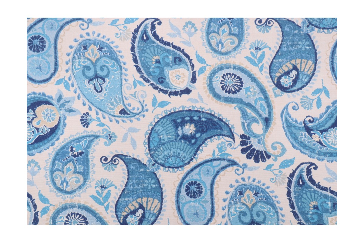 PK Lifestyles Fiesta Dance Printed Polyester Outdoor Fabric in Tide