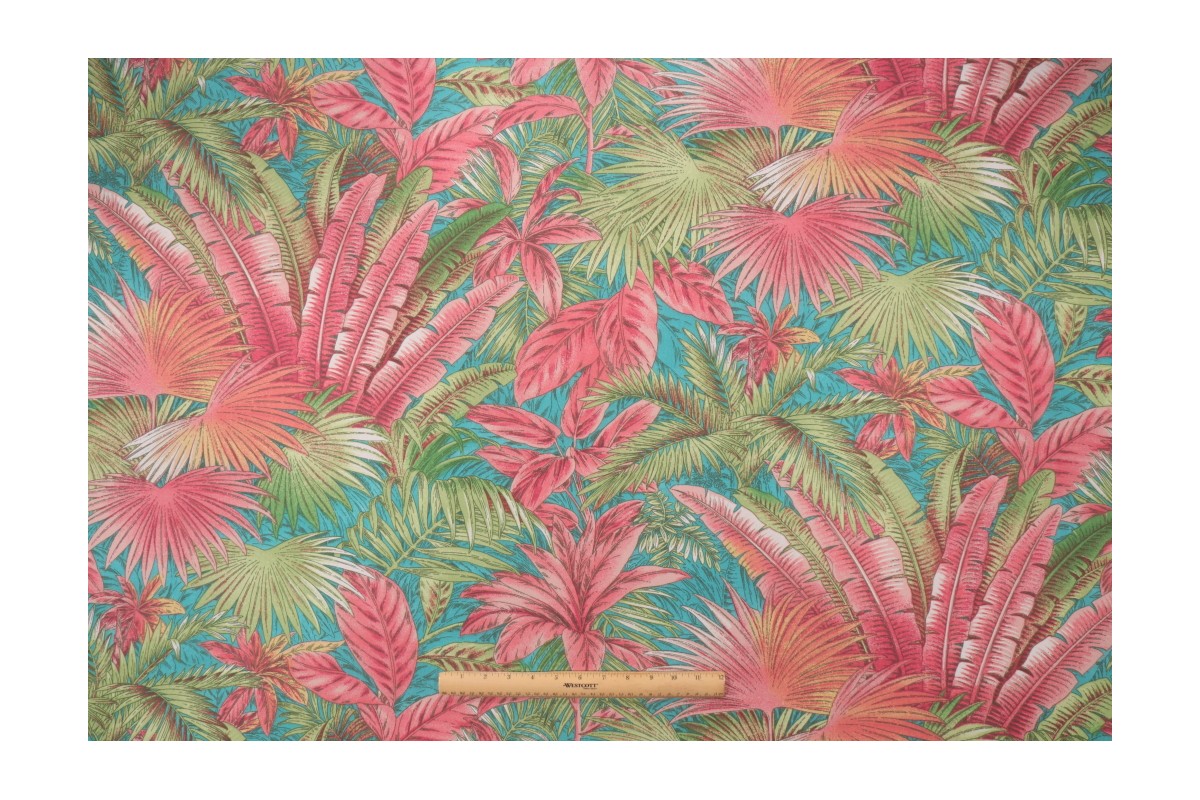 Tommy Bahama Bahamian Breeze Printed Polyester Outdoor Fabric in Capri