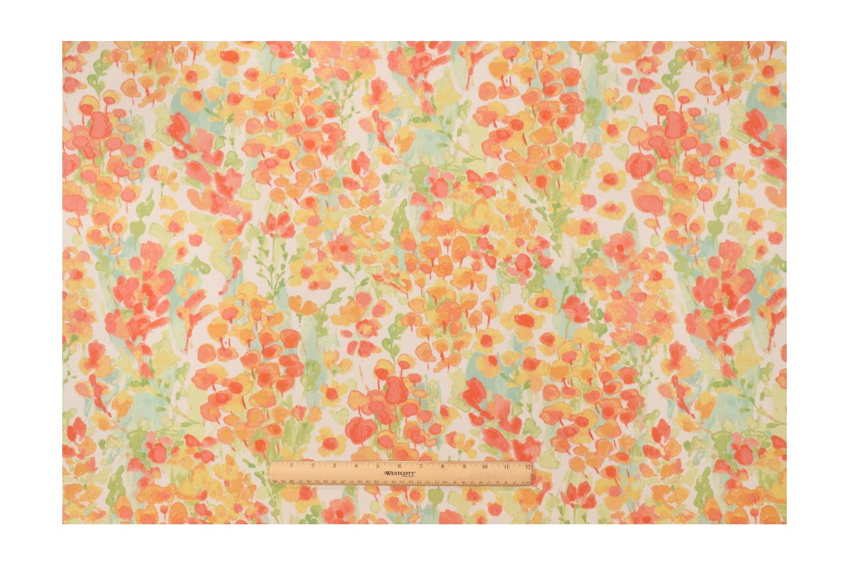 PK Lifestyles Painter's Garden Printed Polyester Outdoor Fabric in Nectar