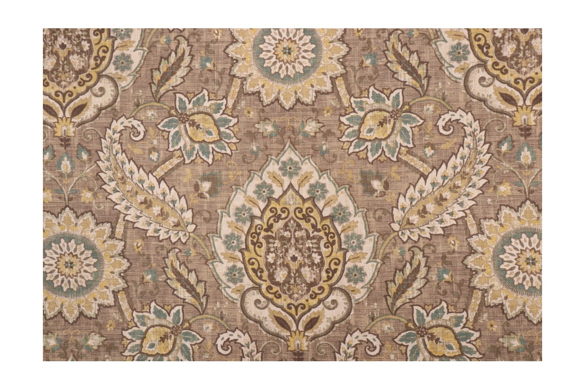 Mill Creek Fidelio-Cliffside Printed Linen Blend Drapery Fabric in Ash