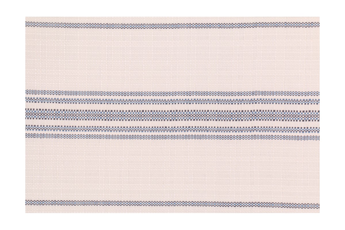 Bella Dura Ticking Woven Polyester Outdoor Fabric in Indigo