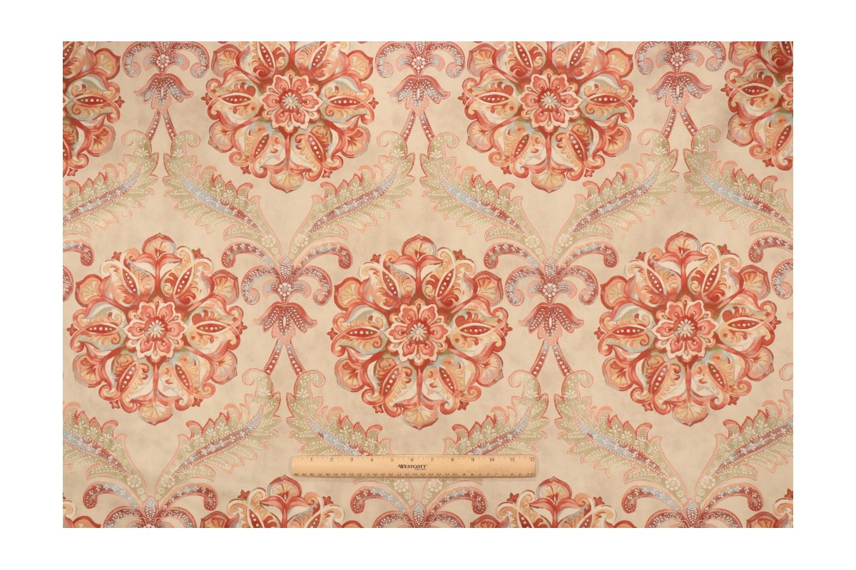 Waverly Over The Moon Printed Cotton Twill Drapery Fabric in Desert