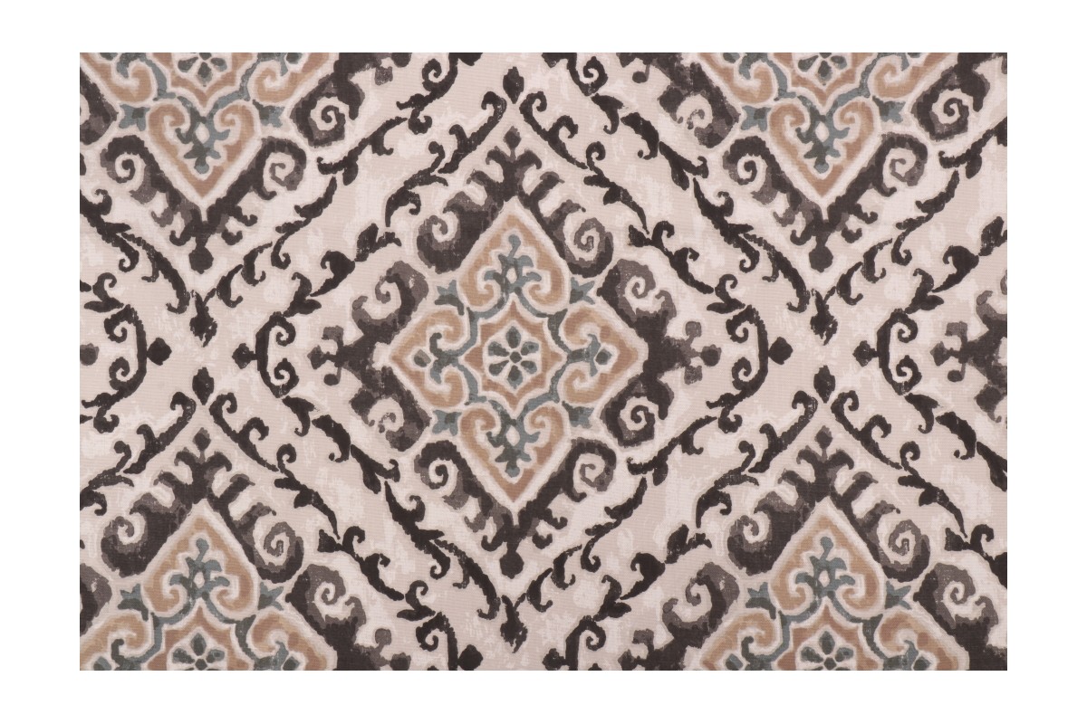 Covington Feabhra Printed Cotton Drapery Fabric in 999-Slate