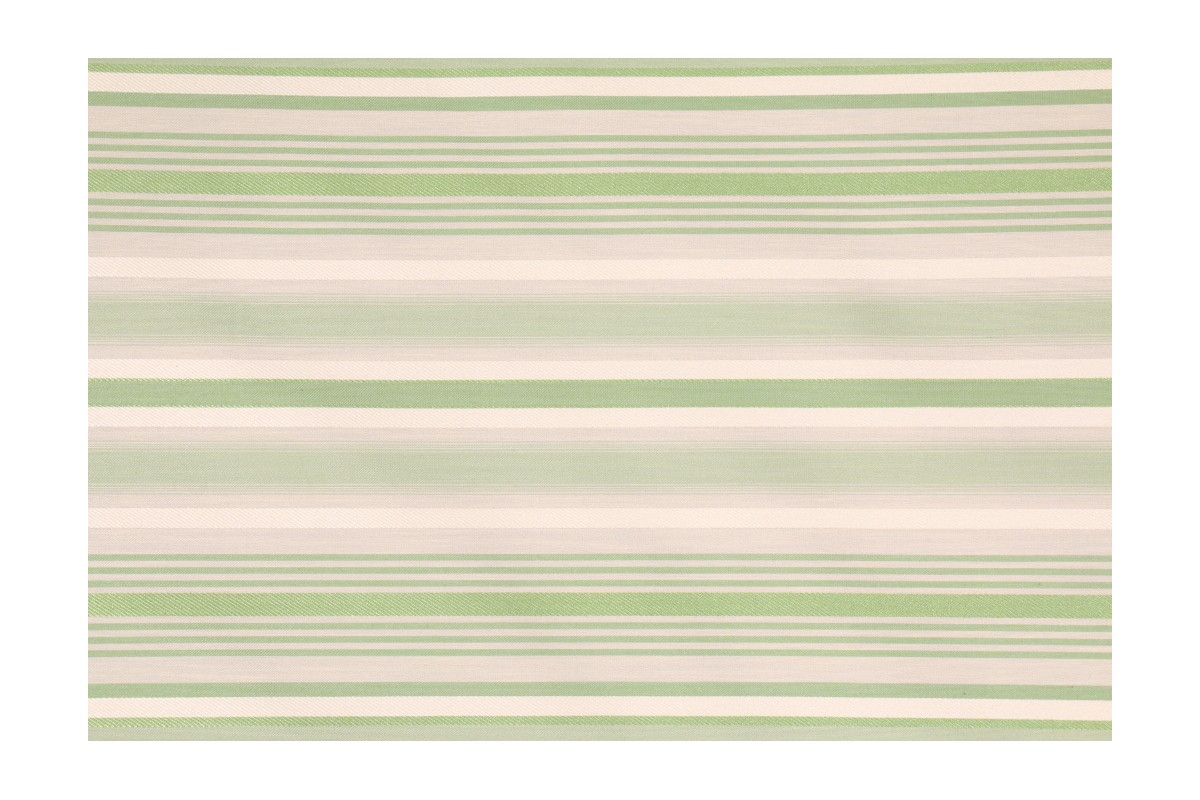 Horizontal Woven Stripe Decorator Fabric in Spring