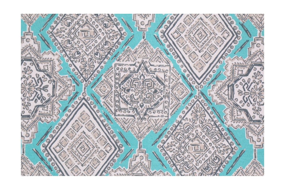 Premier Prints Milan Printed Polyester Outdoor Fabric in Ocean