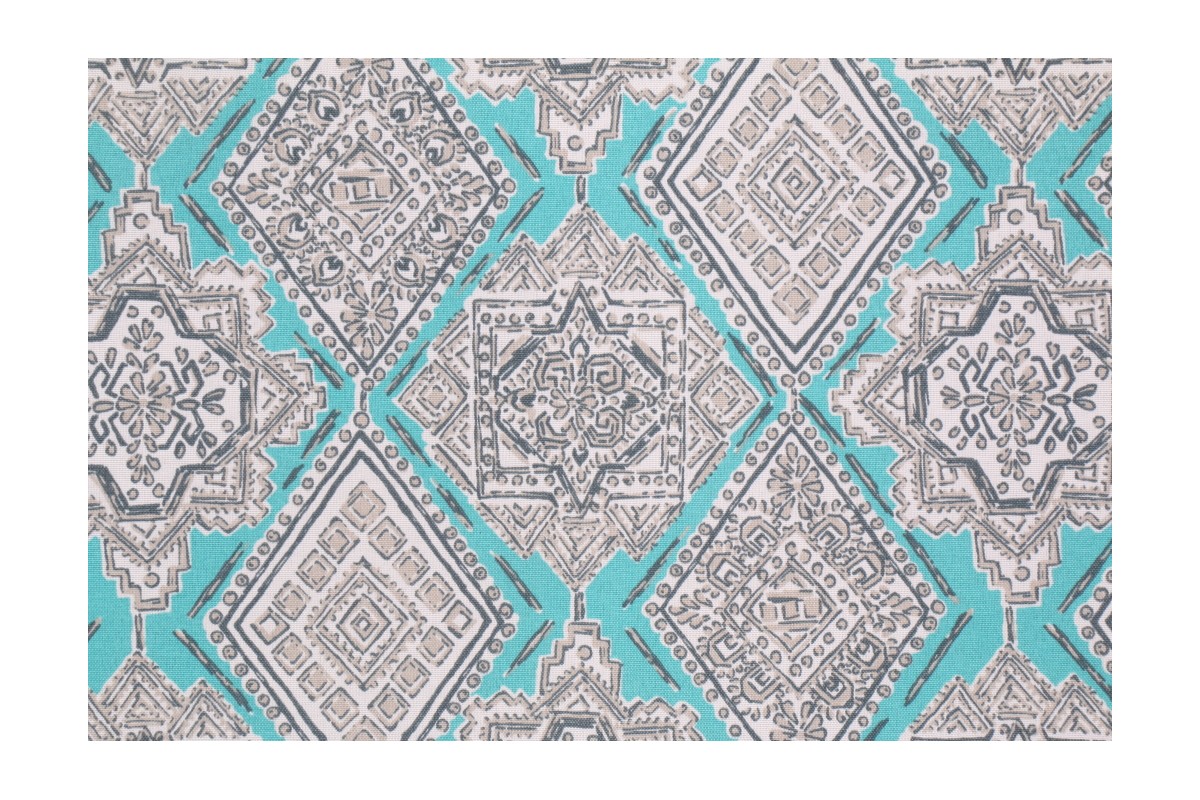 Premier Prints Milan Printed Polyester Outdoor Fabric in Ocean