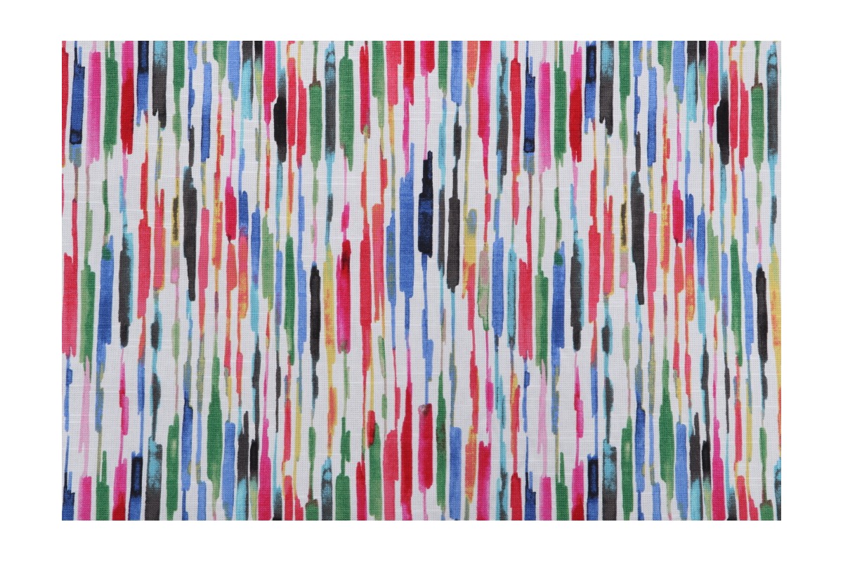 9.75 Yards Kelly Ripa Home Drizzle Printed Cotton Drapery Fabric in Petunia