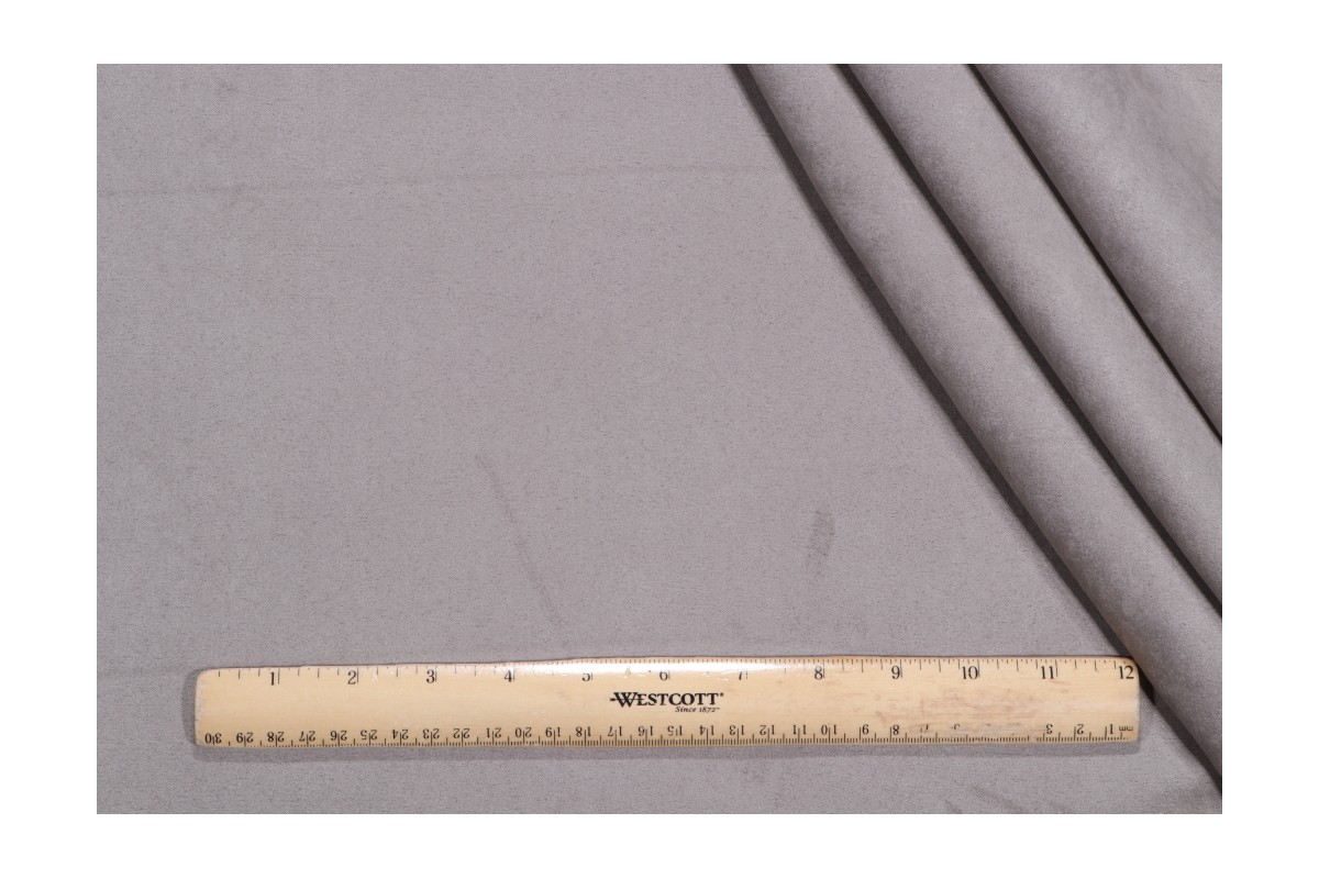 Ramtex Global Suede Woven Lightweight Suede Drapery Fabric in Dove