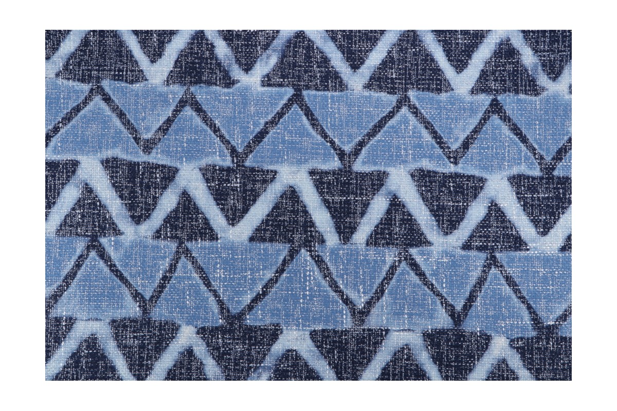 Sample of PK Lifestyles Farahan Geo Printed Chenille Upholstery Fabric ...